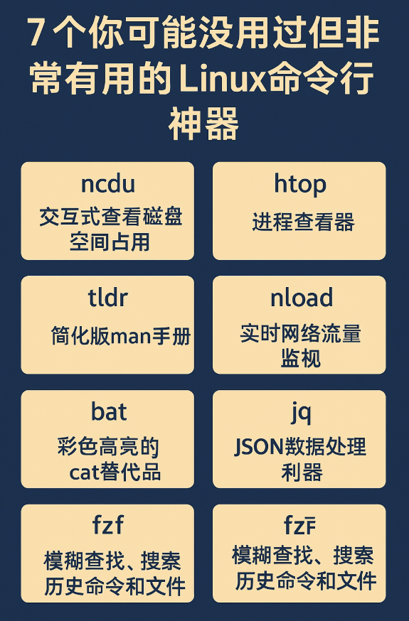 7个你可能没用过但非常有用的 Linux 命令行神器 – 主机技术分享