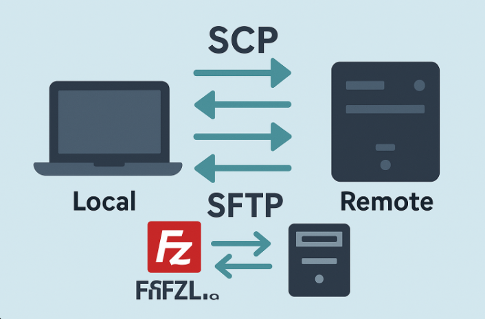 上传文件到Linux服务器: SCP命令与FileZilla(SFTP)使用教程 | Hostol.com – 主机技术分享